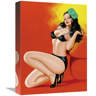 East Urban Home 'Mid-Century Pin-Ups Beauty Magazine Hot' Print on Canvas | Wayfair